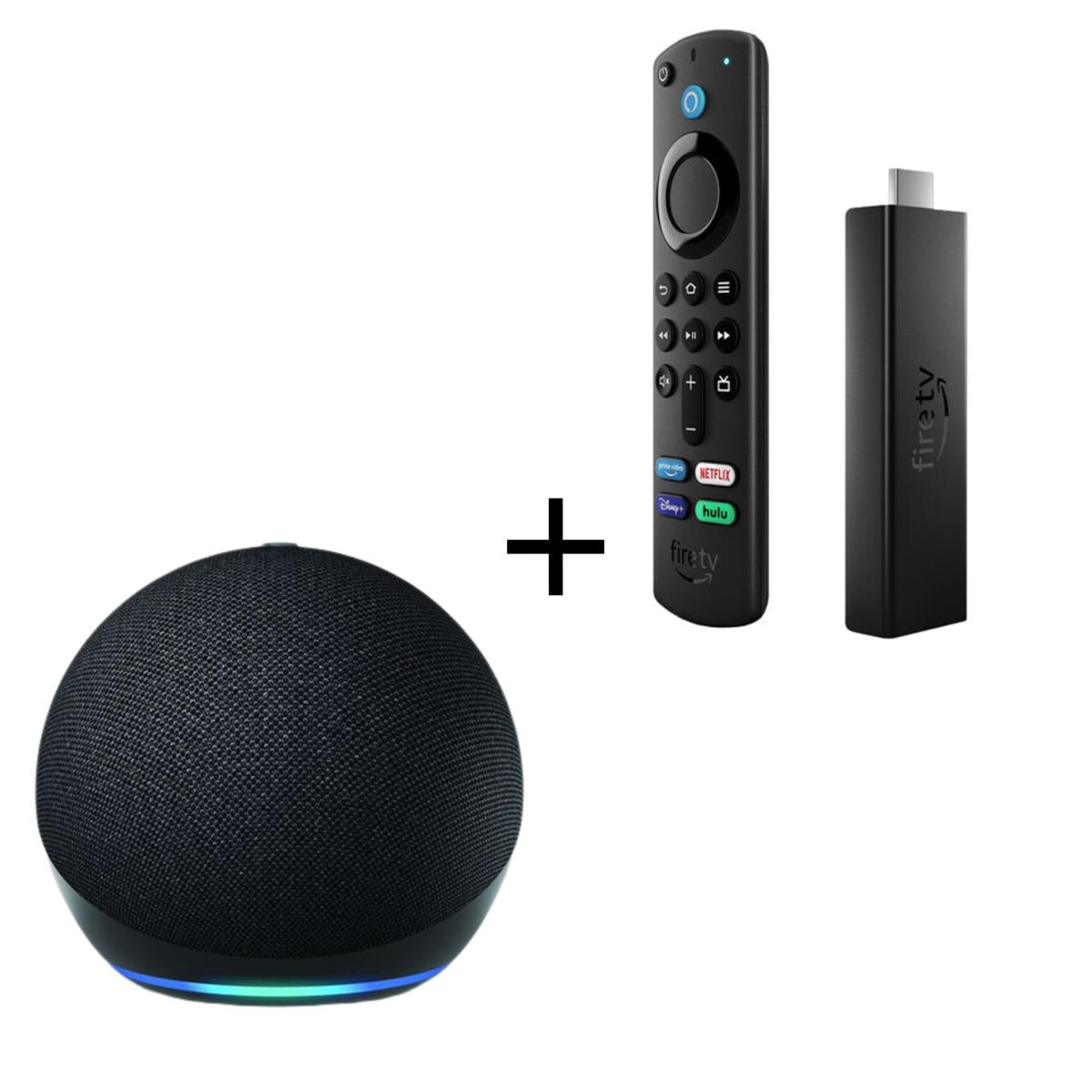Amazon - Echo Dot 5th Gen Smart Speaker + Amazon Fire TV Stick 4K Stre ...